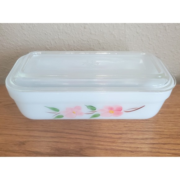 Anchor Hocking | Dining | Vintage 95s Anchor Hocking Fire King Peach ...